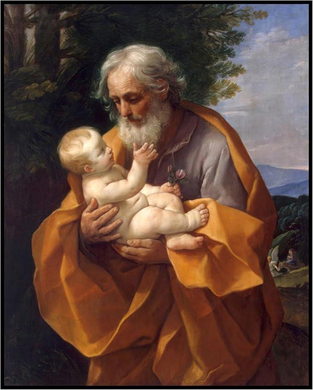 Posterizer 1 Pcs - St Joseph and Child Jesus C - 1635 Painting Poster ...