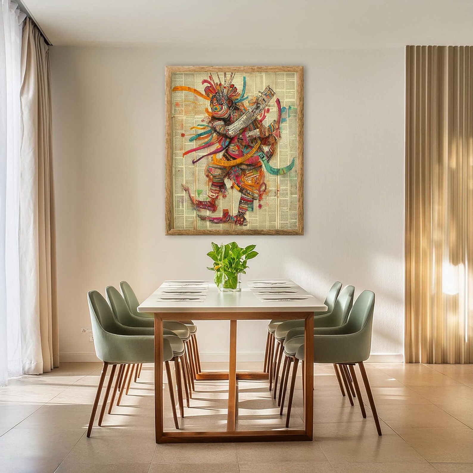 Posterizer 1 Pcs - Aztec or Mayan Deity, Illustrated in Vibrant Colors ...