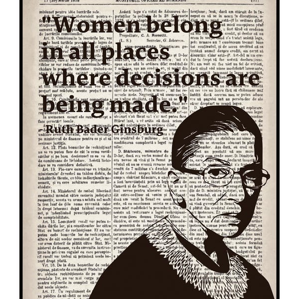 Ruth Ginsburg Poster - Etsy
