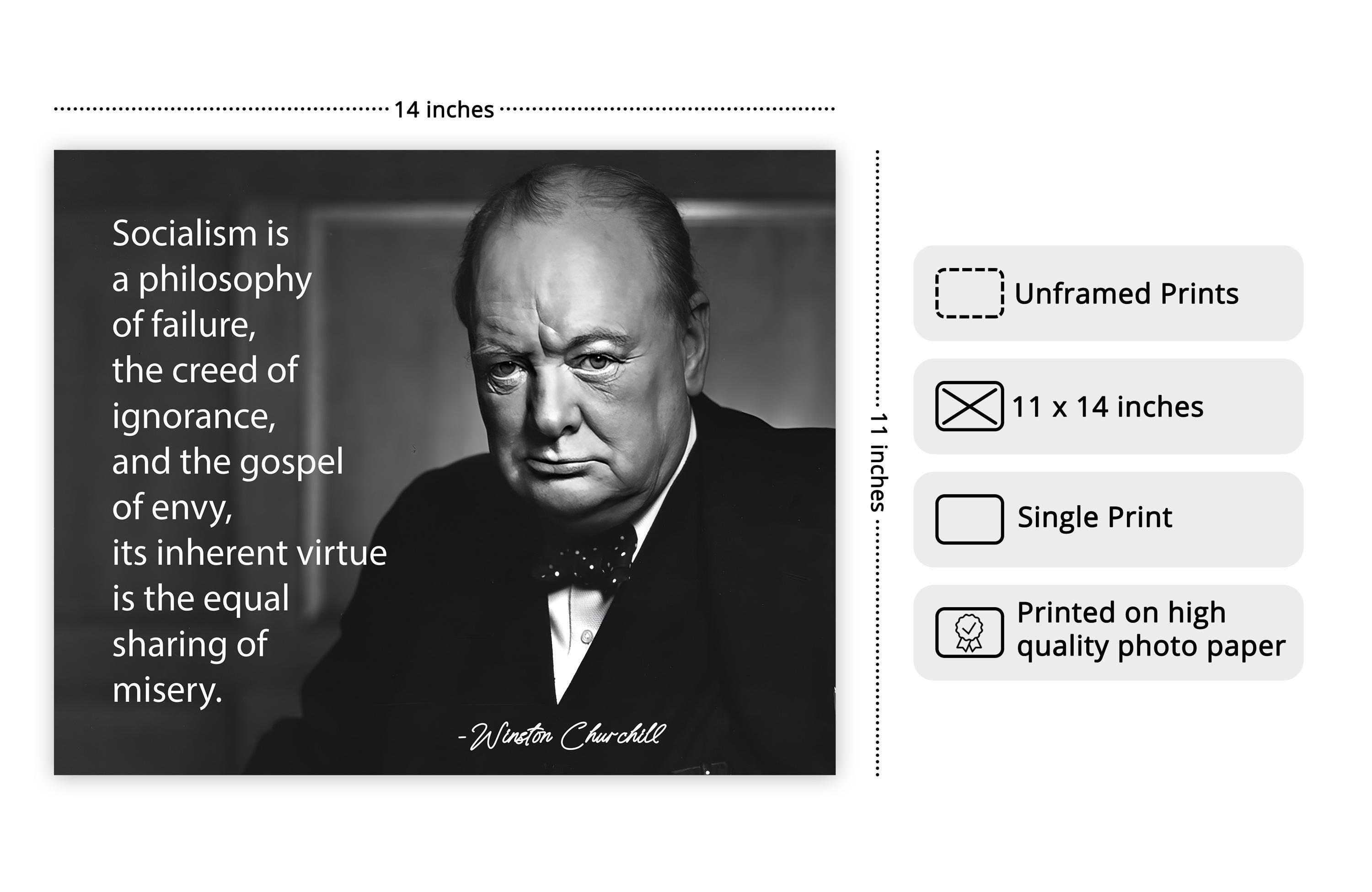 Posterizer 1 Pcs - Socialism is a Philosophy of Failure - Winston ...