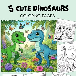 Dinosaurs Coloring Pages Cute Dinosaur Printable Coloring Pages for ...