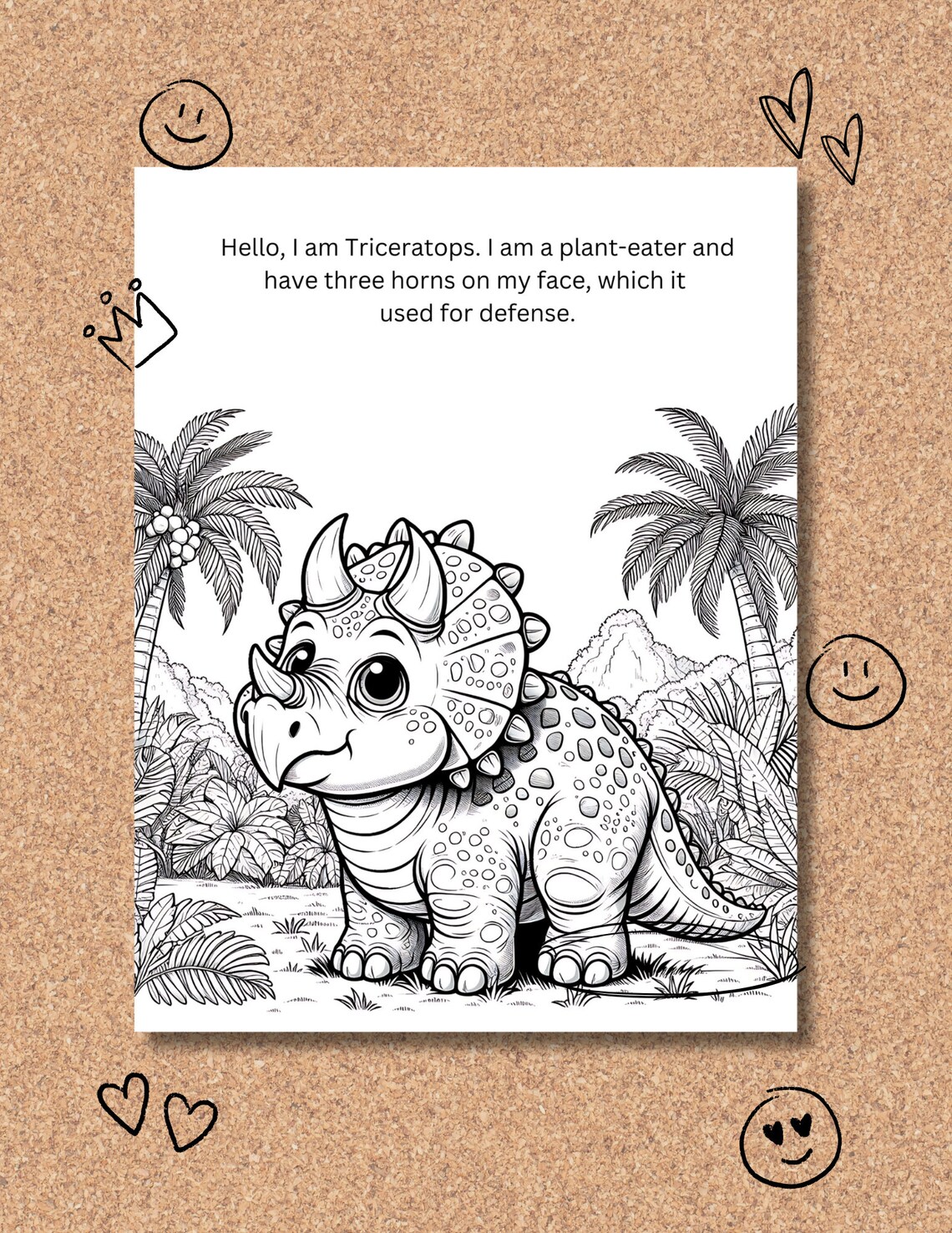 Dinosaurs Coloring Pages Cute Dinosaur Printable Coloring Pages for ...