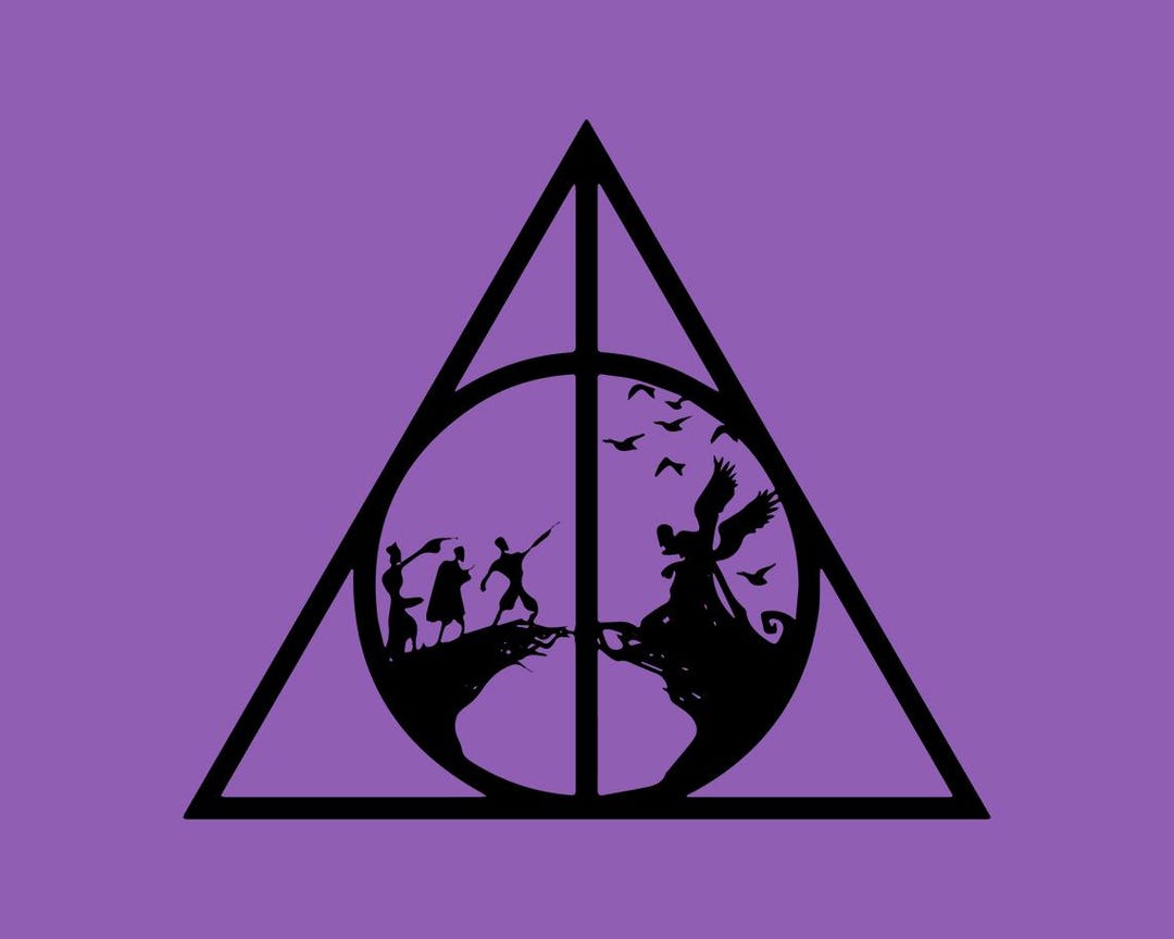 Deathly Hallows SVG, the Tale of the Three Brothers, Magic Png, Movie ...