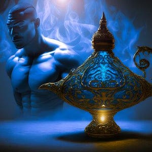 Metaphysical Genie in a Bottle Make a Wish Potion Oil Roll on Bottle - Etsy