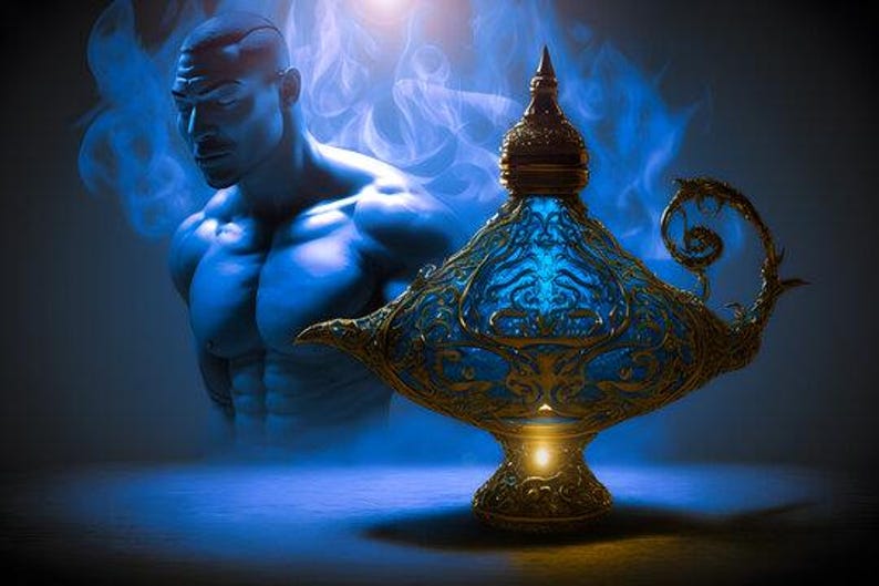 Metaphysical Genie in a Bottle Make a Wish Potion Oil Roll on Bottle - Etsy
