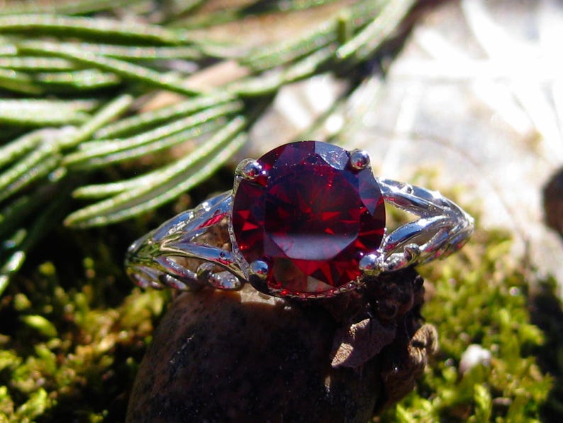 Metaphysical Marry A Vampire 925 Sterling Ruby Ring Romance Passion and ...