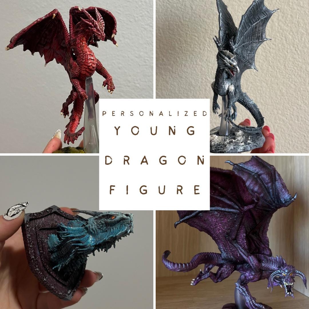 Dnd Personalized Dragon Figure - Etsy