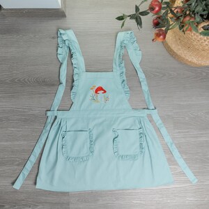 Personalized Kids Apron, Hand Embroidery Apron, Cooking Apron, Cute ...