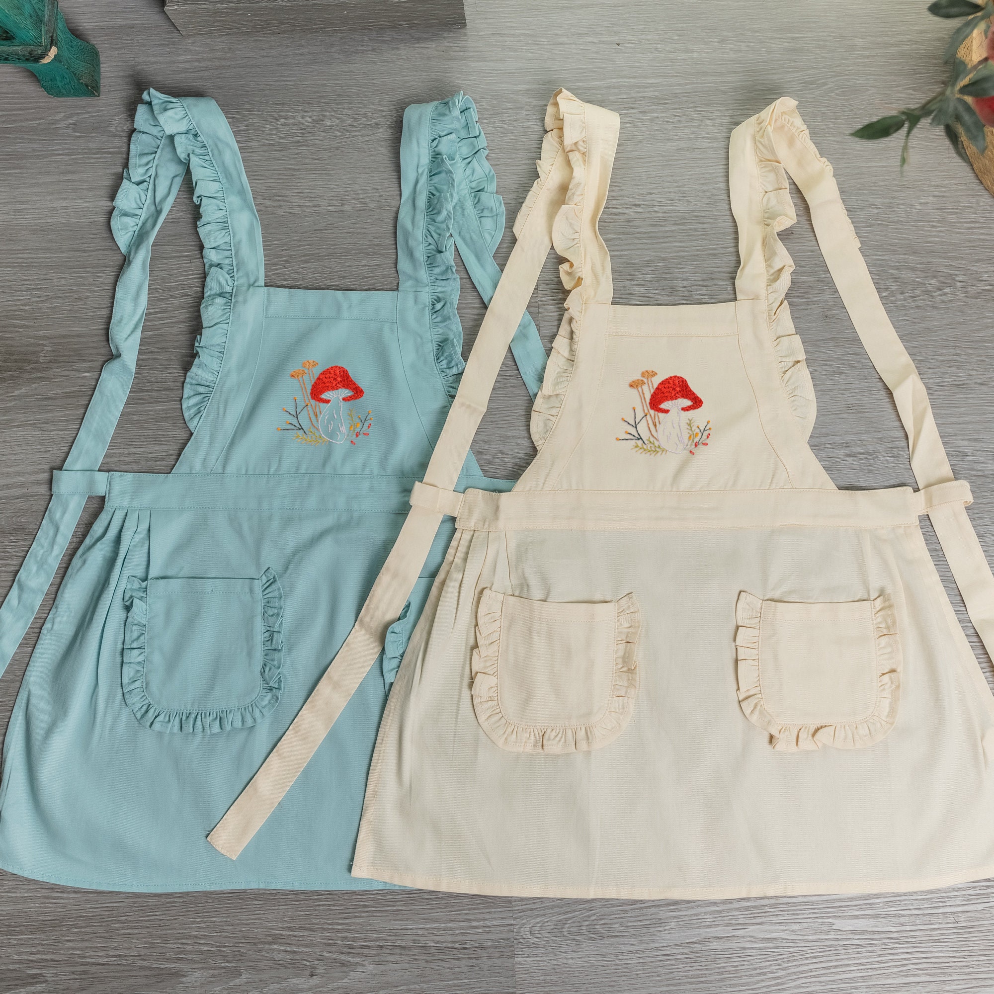 Personalized Kids Apron, Hand Embroidery Apron, Cooking Apron, Cute ...