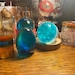 Multi Color, Crystal Ball Lamp Set in Red Base - Etsy
