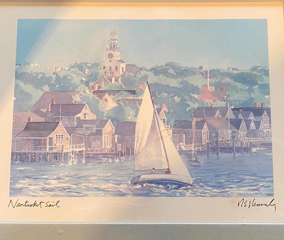 Robert Edward Kennedy, Sailboat Print, Signed by Artist - Etsy