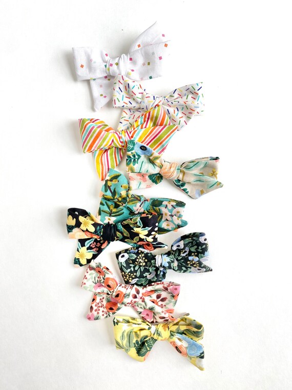 Mini Handtied Bow Rifle Paper Co Headband or Clip | Etsy