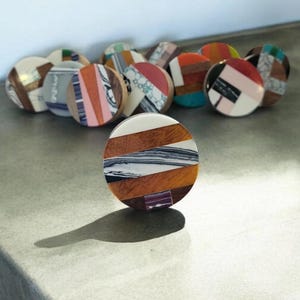 Vibrant Colorful Cabinet Knobs | Unique Artistic Drawer Pulls - Etsy