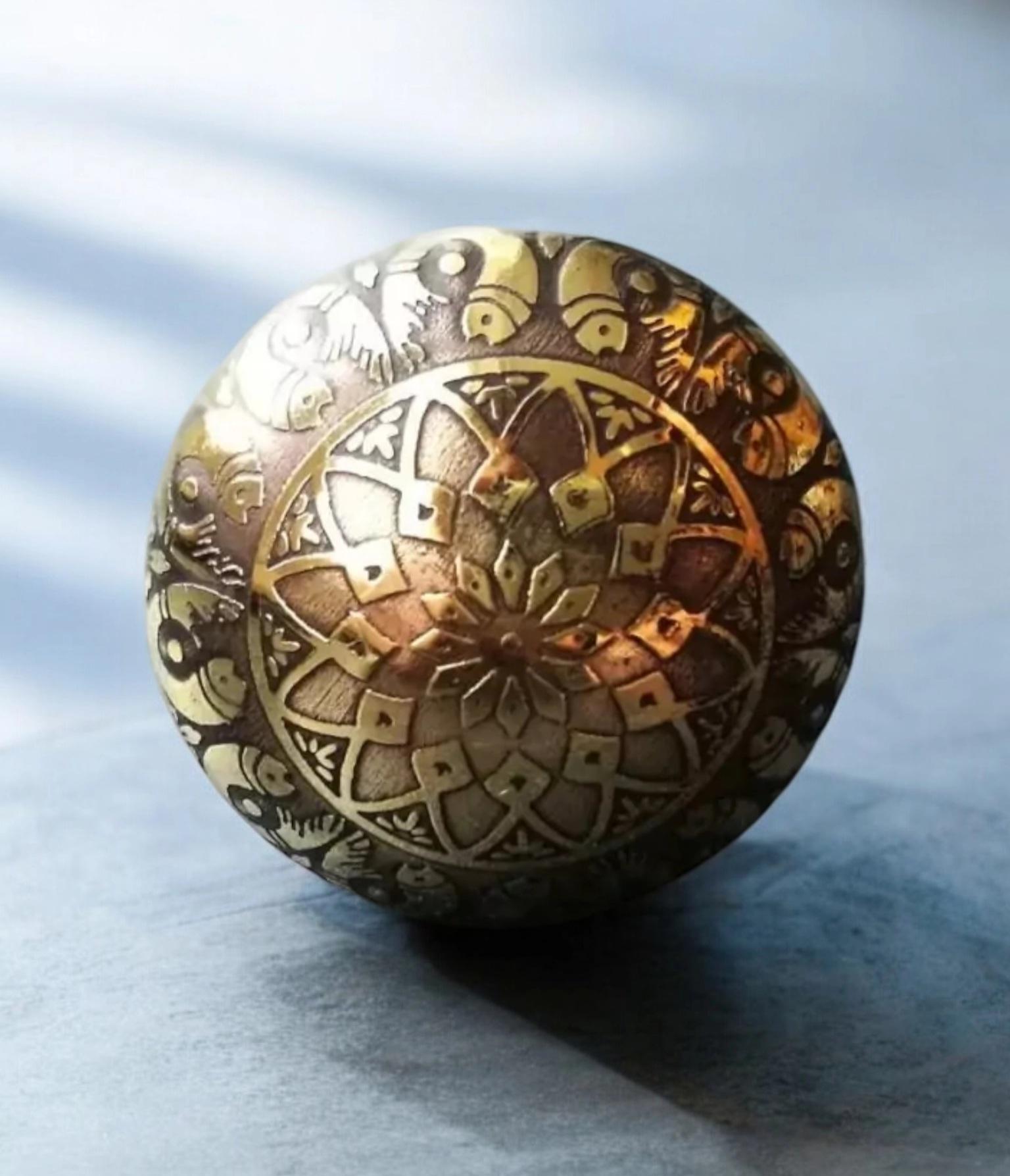 Decorative Brass Lotus Flower Cabinet Knob | Unique Golden Brass Drawer ...
