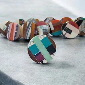 Vibrant Colorful Cabinet Knobs | Unique Artistic Drawer Pulls - Etsy