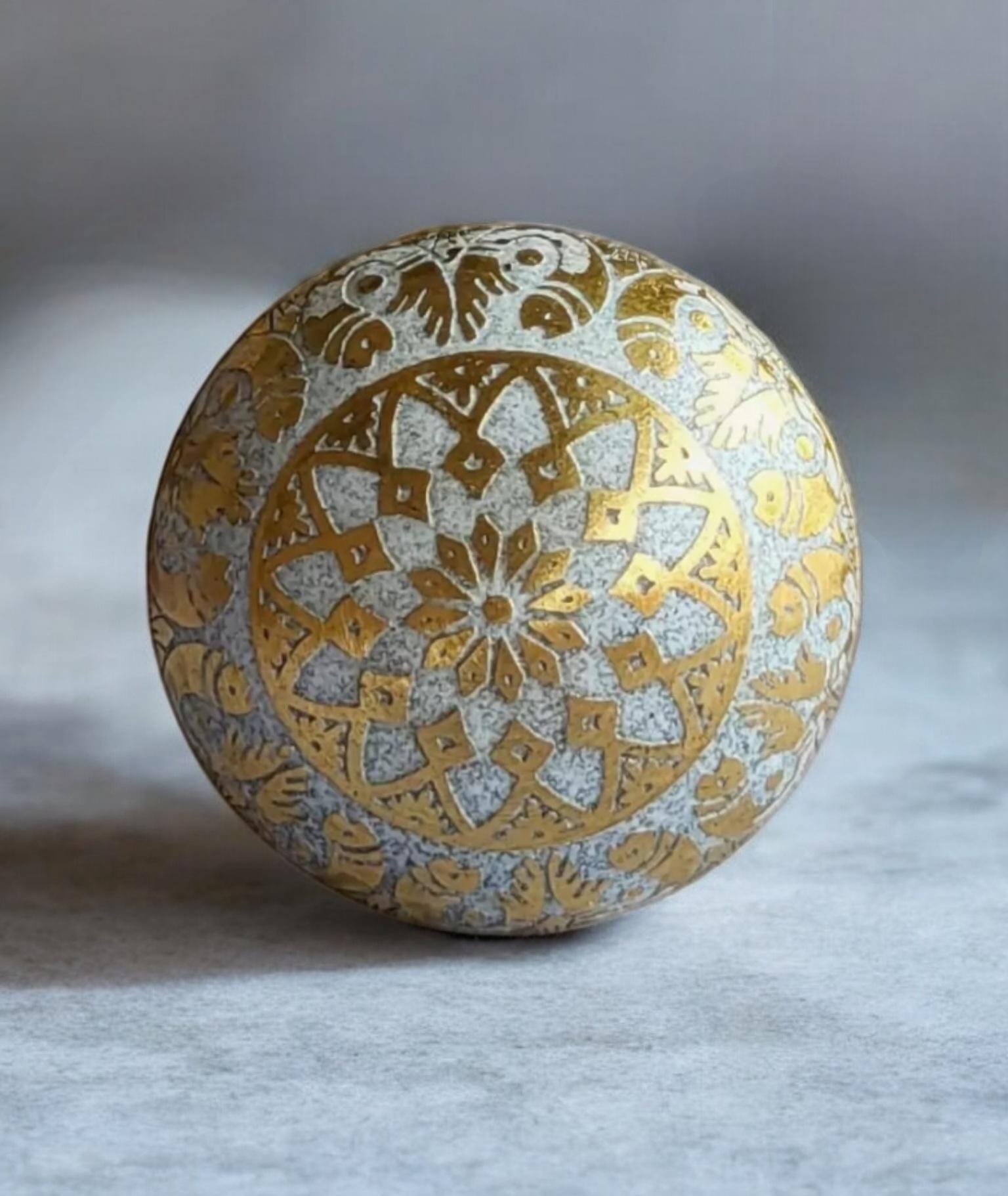 Decorative Brass Lotus Flower Cabinet Knob | Unique Golden Brass Drawer ...