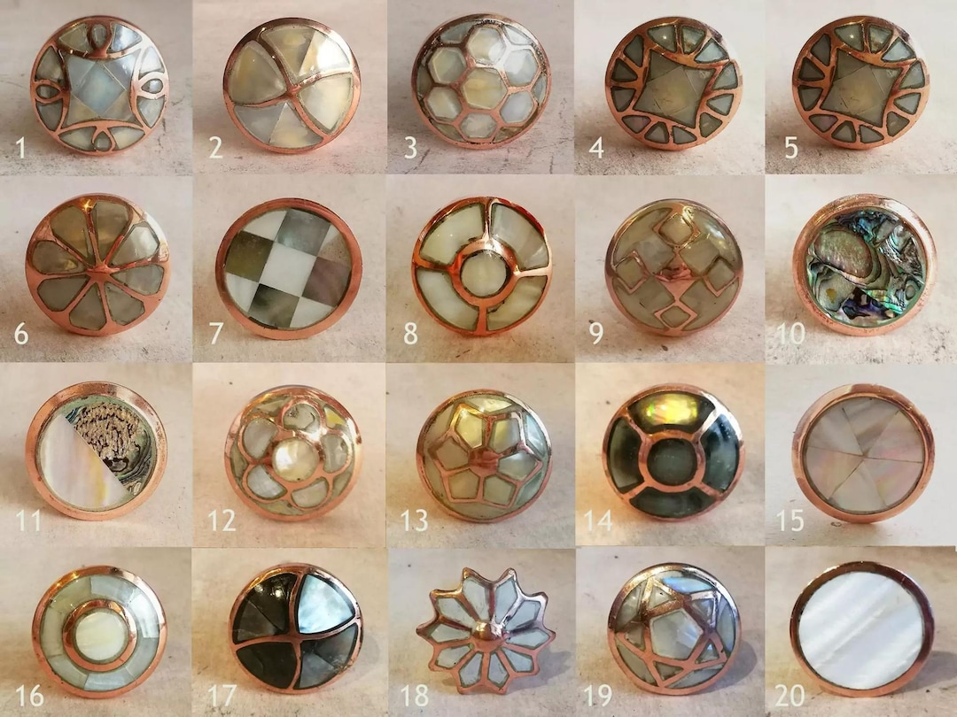Mother of Pearl & Copper Opulence Handle Eastern Inspired Copper and ...