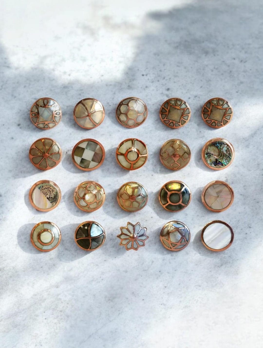 Mother of Pearl & Copper Opulence Handle | Eastern Inspired Copper and ...