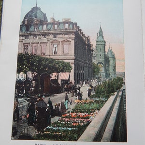 Paris Photographs En Couleurs/ 1920's Photo Book/ Accordion-fold ...