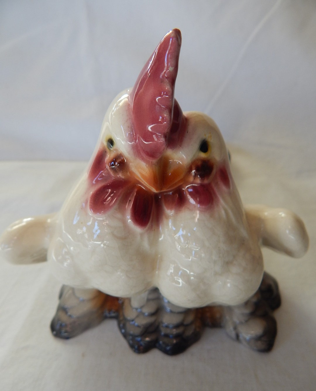 The Cutest Darn Chicken Spoon Holder/ Ceramic/ Vintage Kitchen Decor - Etsy