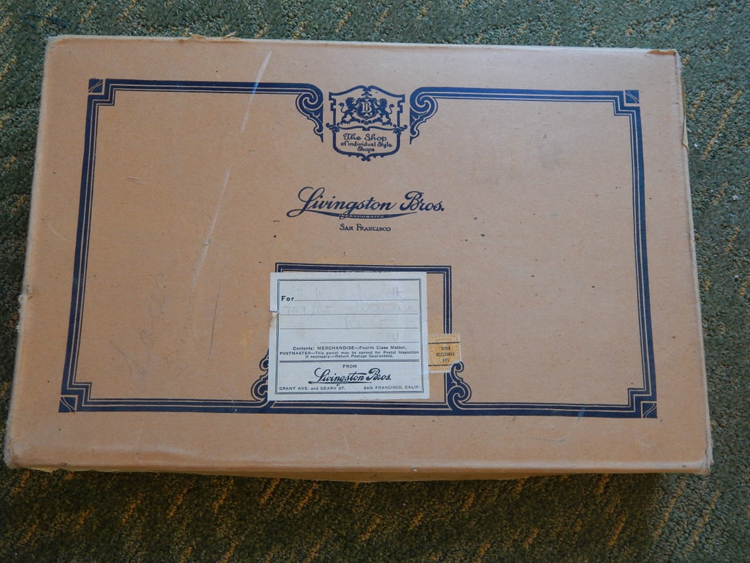 Livingston Bros. S.F. Merchandise Box - 1920's/ Grant & Geary/ the Shop ...