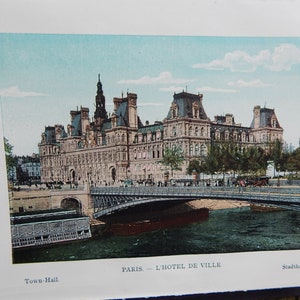 Paris Photographs En Couleurs/ 1920's Photo Book/ Accordion-fold ...