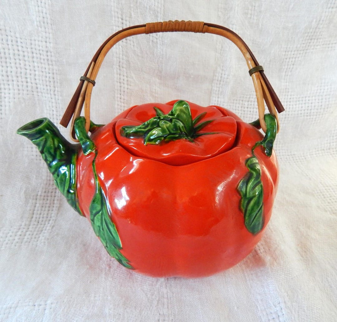 1940's Maruhon Ware/ Red Tomato Teapot/ Hand Painted - Etsy