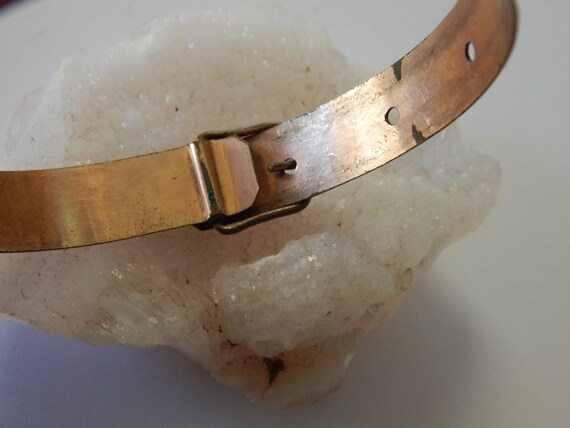 Victorian Buckle Bracelet/ Stamped Design/ Buckle Cla… - Gem