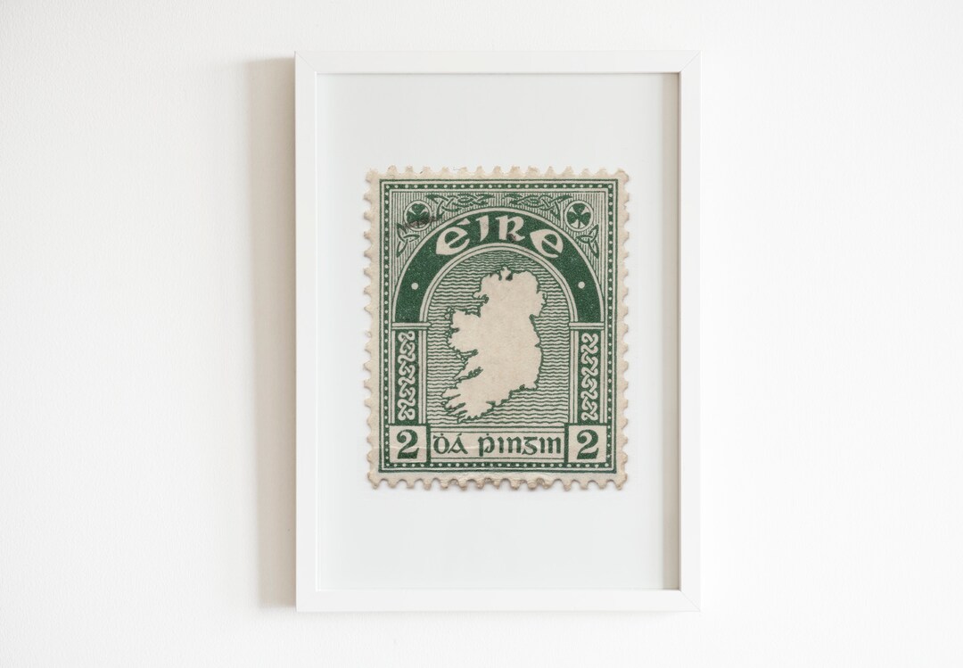 Ireland Eire - Vintage Stamp Art - Aesthetic Wall Art - Vintage Stamp ...