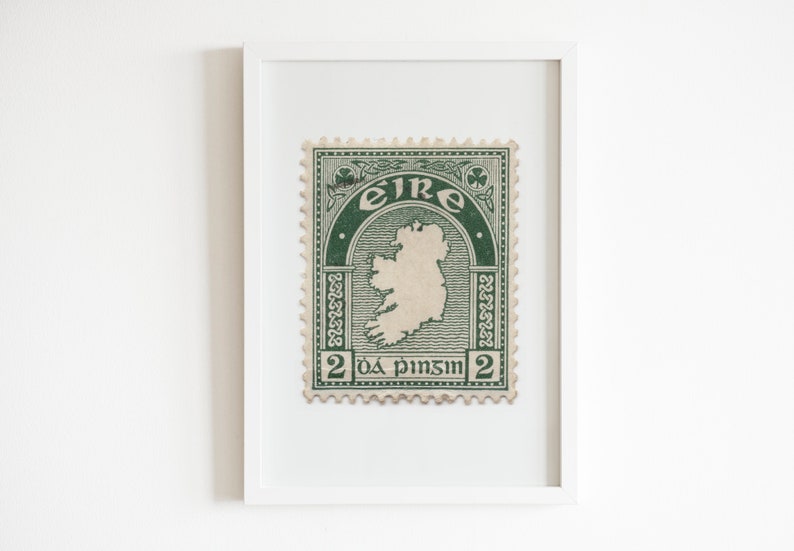 Ireland Eire - Vintage Stamp Art - Aesthetic Wall Art - Vintage Stamp ...