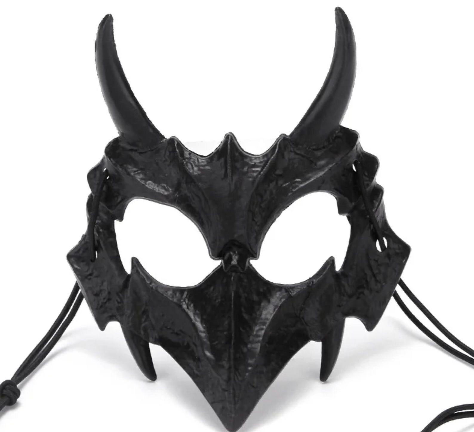 Halloween Skull Dragon Mask Skeleton Half Face Mask for Cosplay, Dance ...