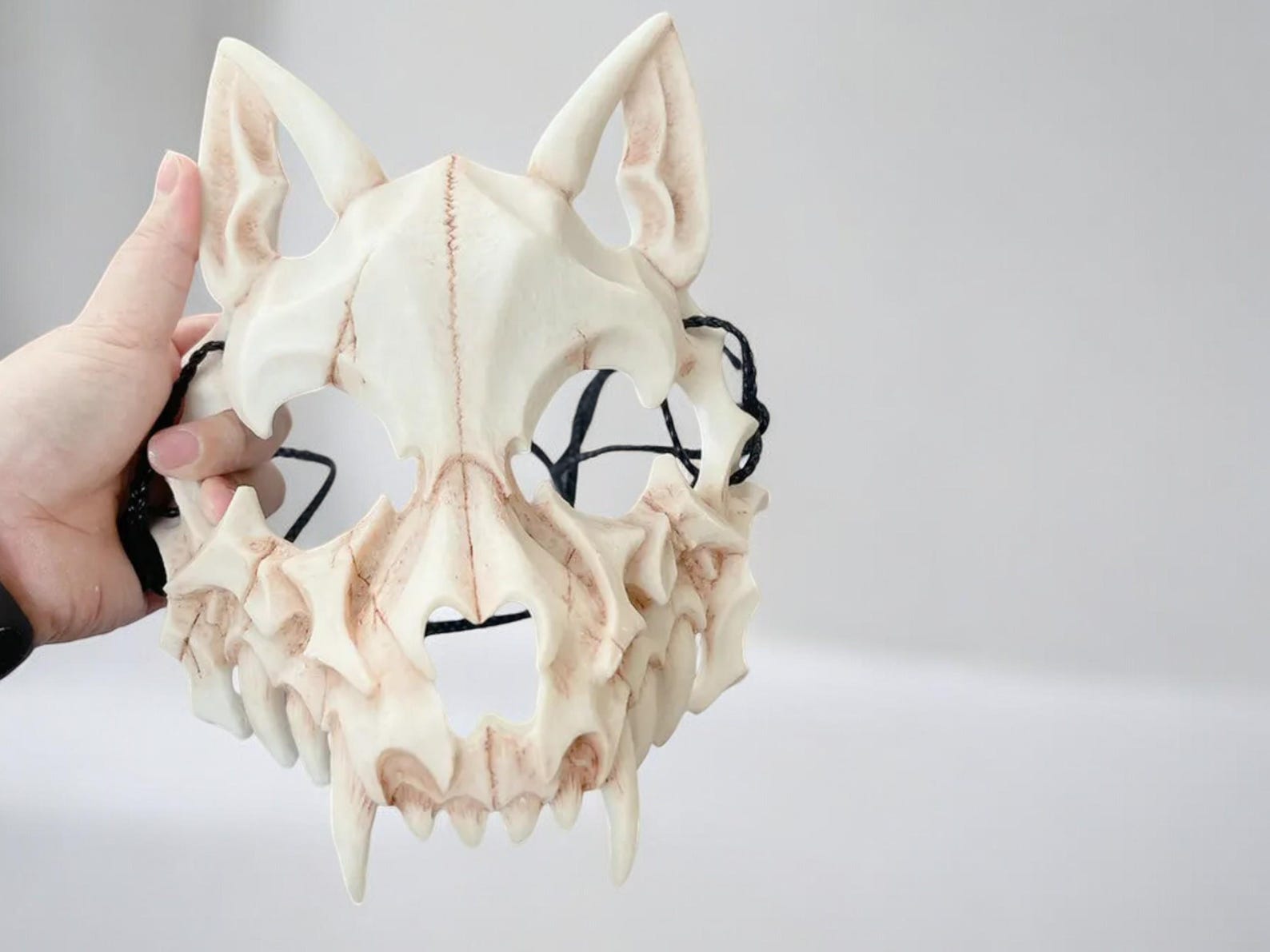 Halloween Skull Dragon Mask Skeleton Half Face Mask for Cosplay, Dance ...