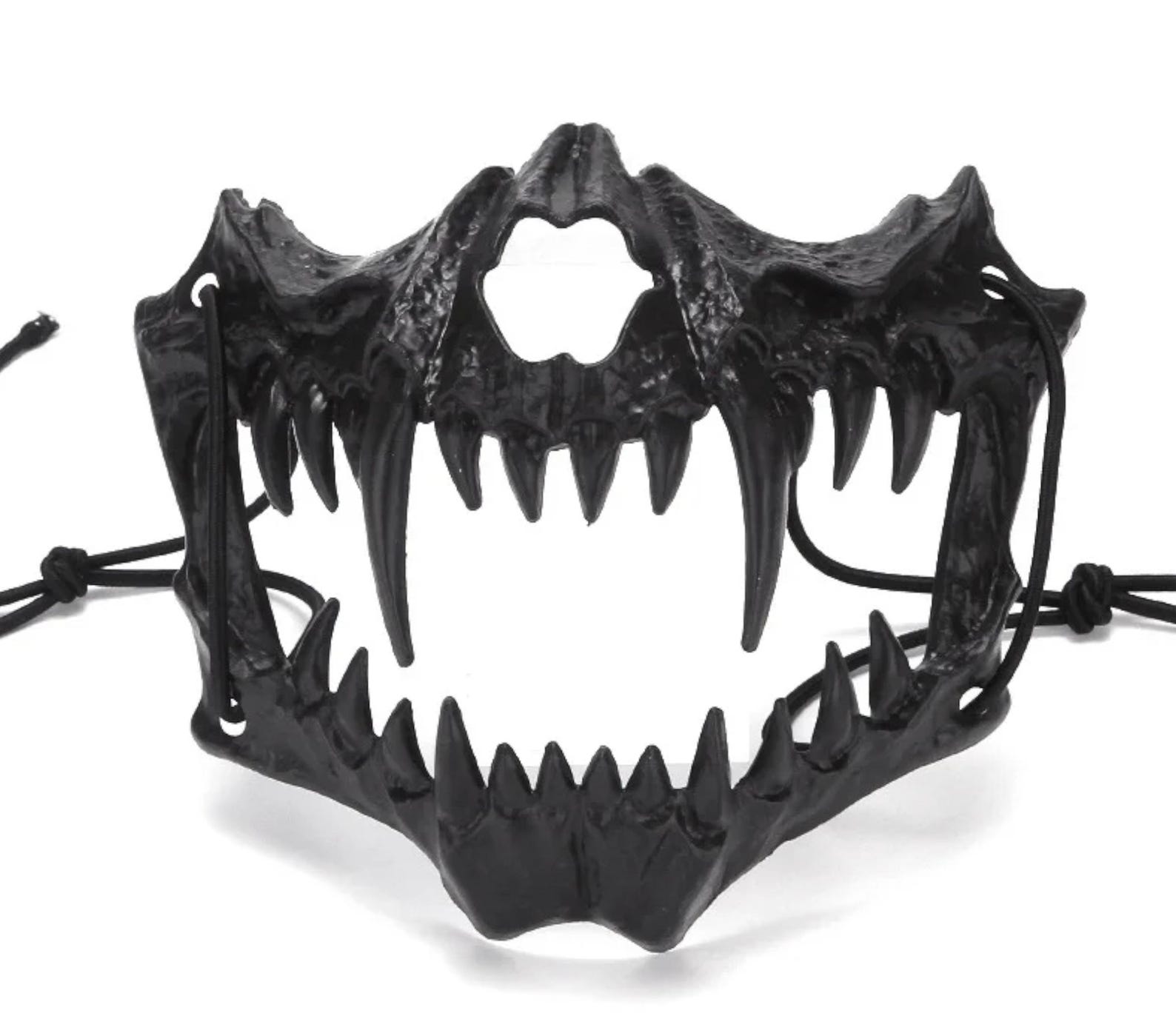 Halloween Skull Dragon Mask Skeleton Half Face Mask for Cosplay, Dance ...