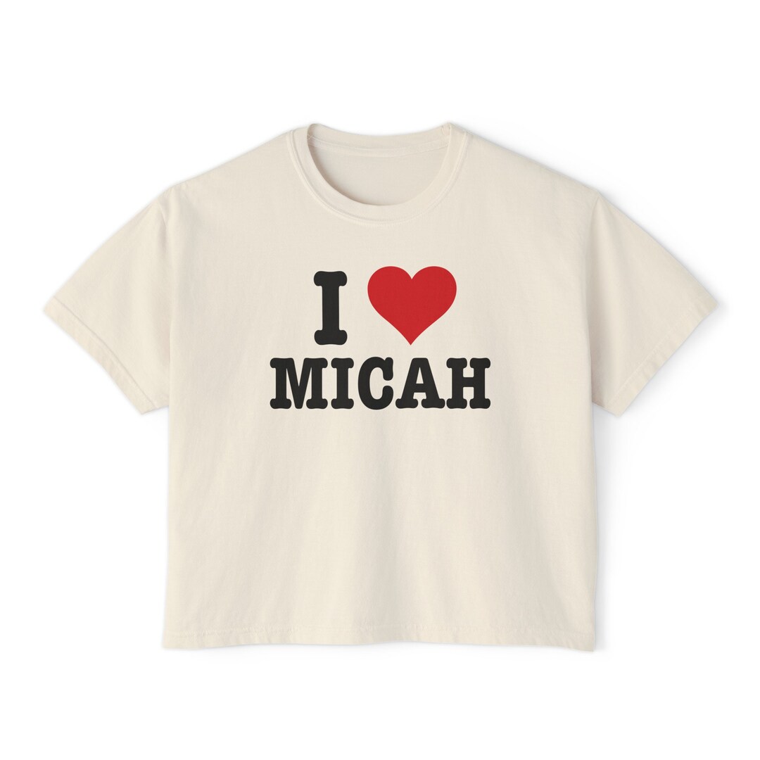 Matildas Teagan Micah Soccer Merch I Heart Micah Women's Cotton Boxy ...
