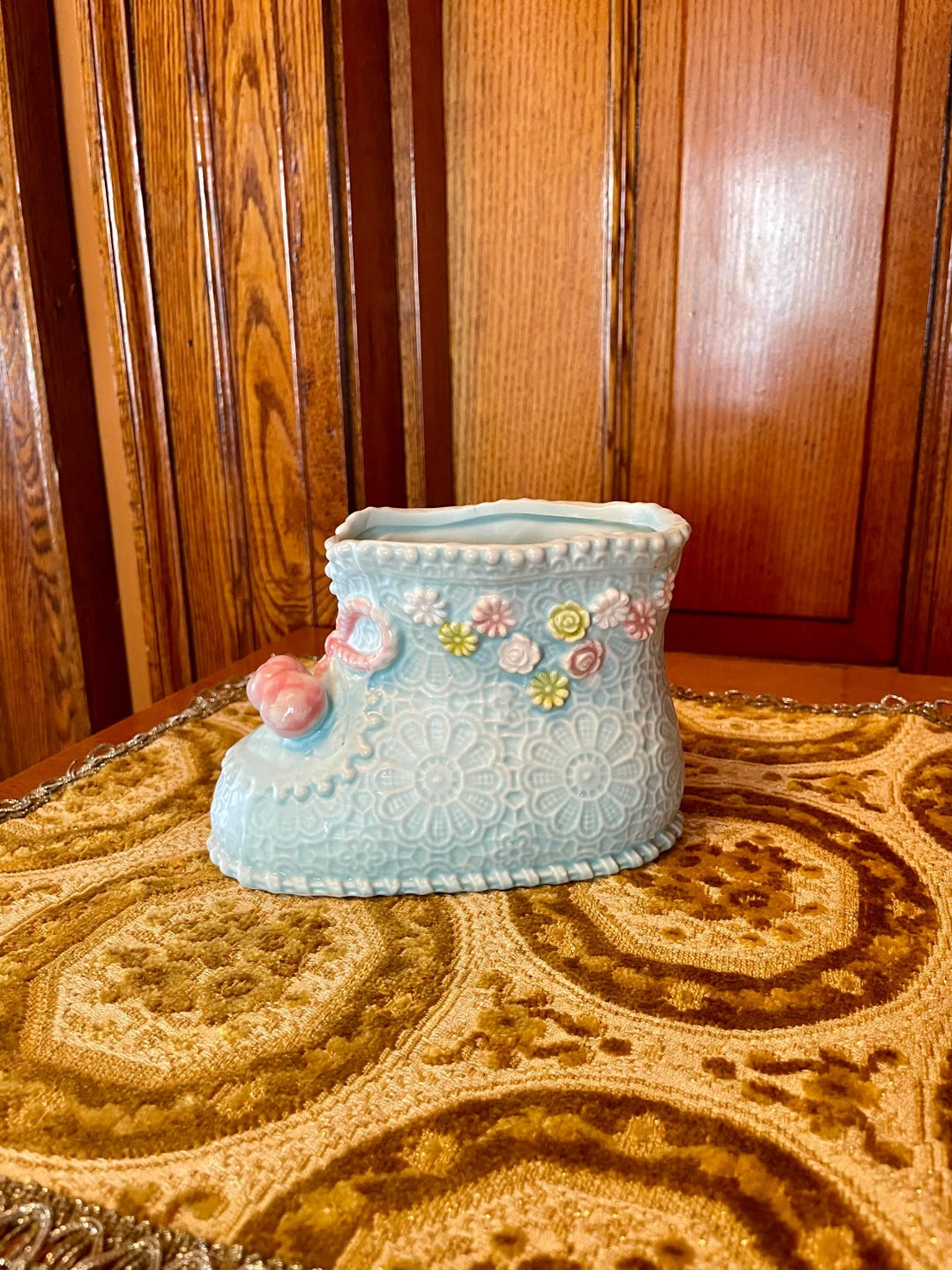 Vintage Baby Blue Ceramic Figurine Baby Shower Decor and Gift - Etsy