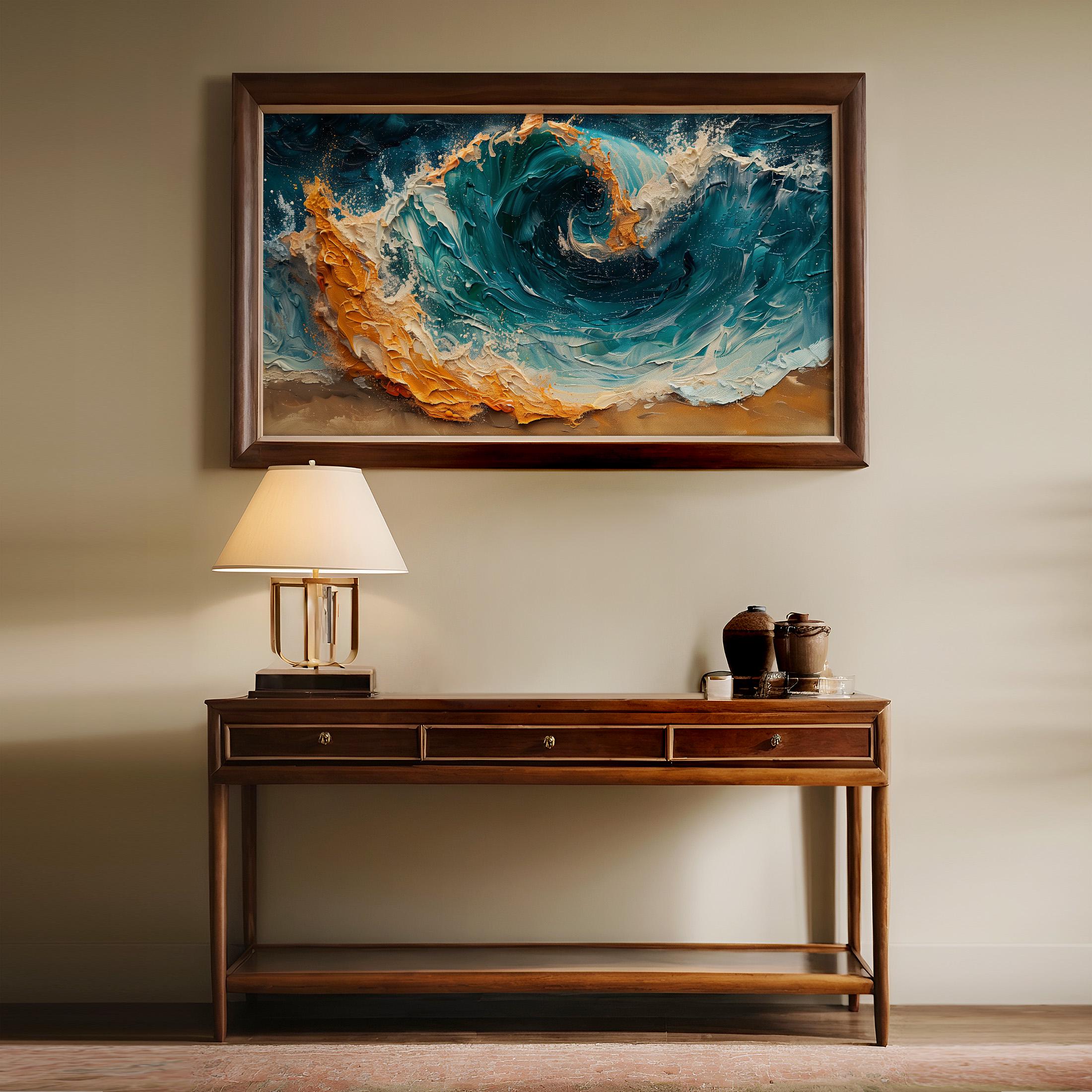 Frame TV Impasto 3d Texture Screen Image for Samsung Television, Moody ...