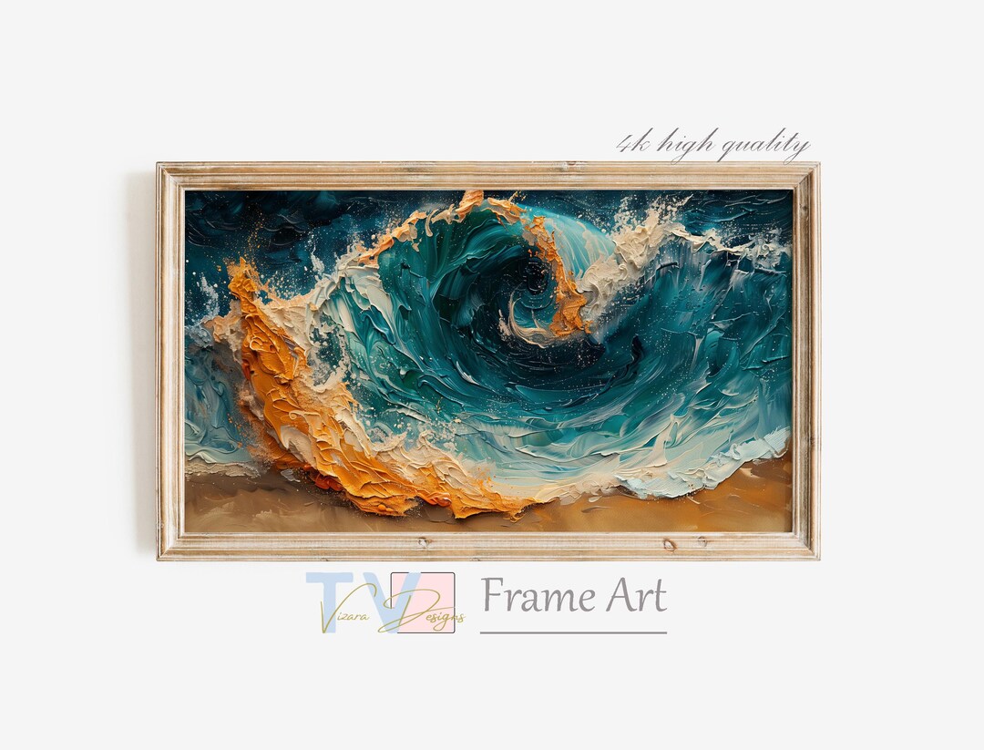 Frame TV Impasto 3d Texture Screen Image for Samsung Television, Moody ...
