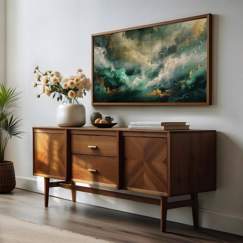 Moody Ocean Waves for Frame TV Samsung Television Background, Sea Foam ...