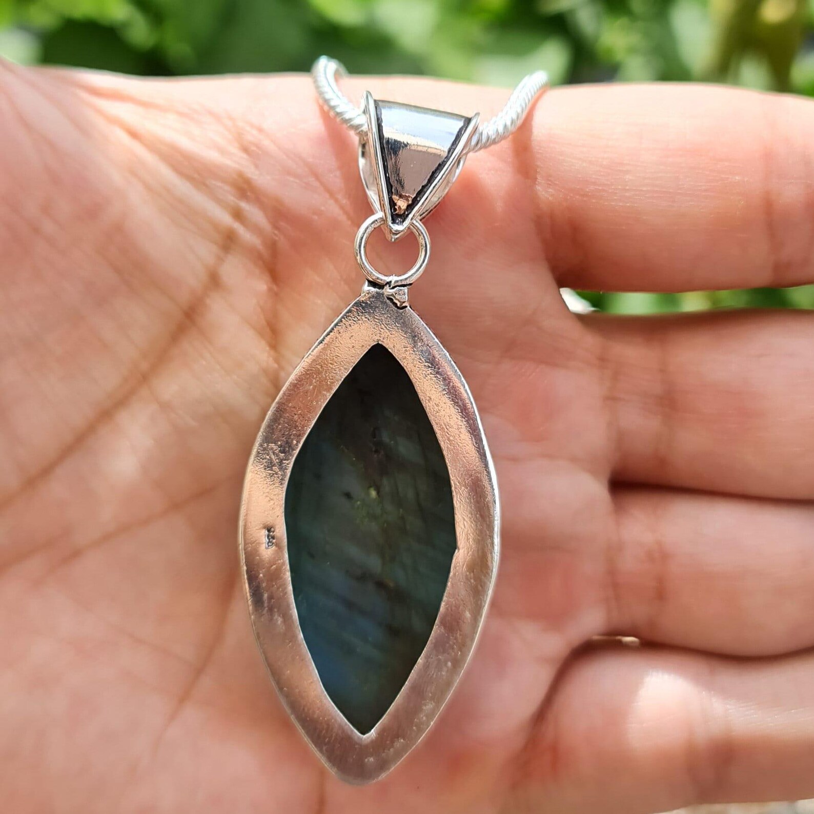 Colgante de plata con labradorita azul, regalo de joyería fina - Etsy ...