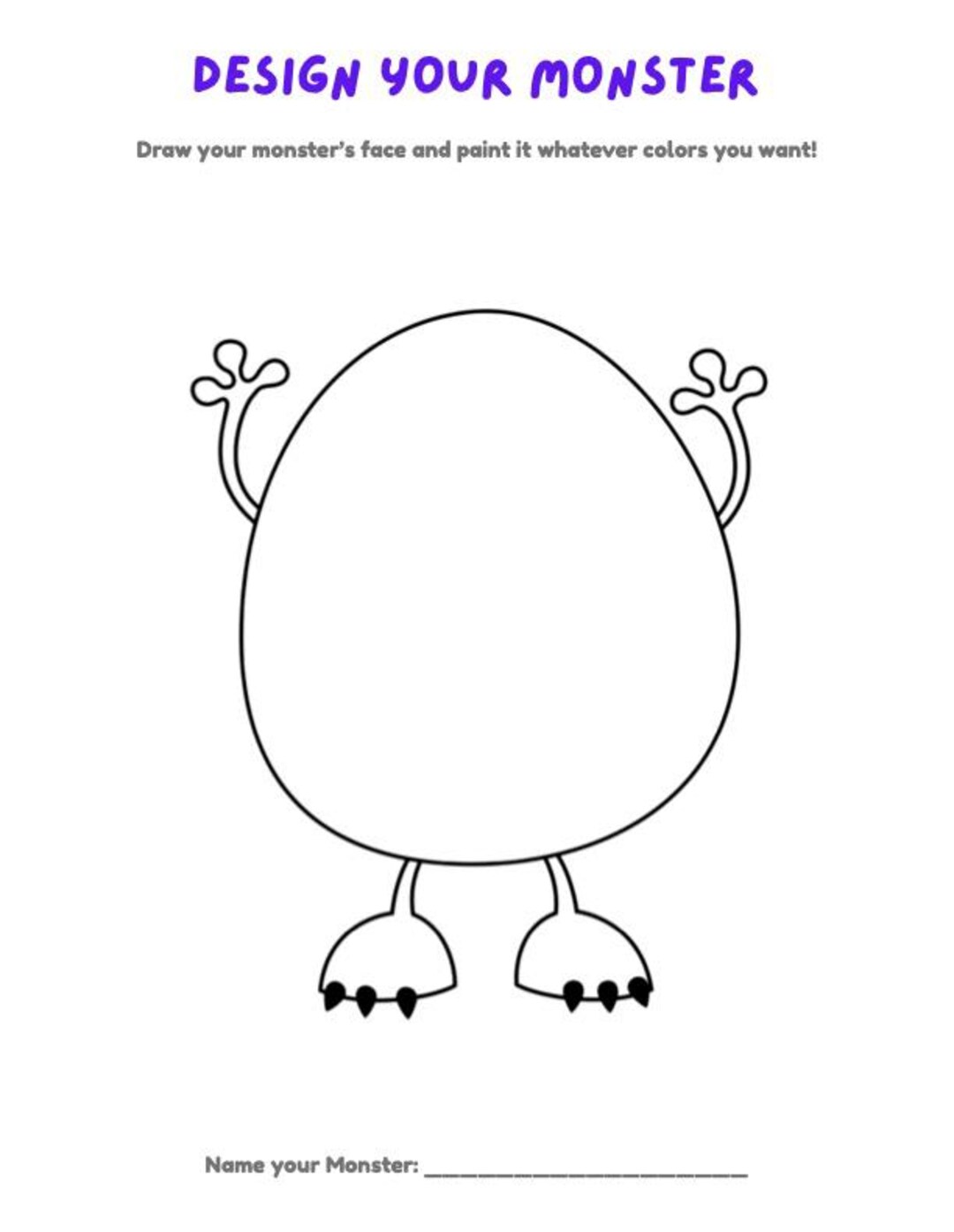 Design Your Own Monster - Etsy