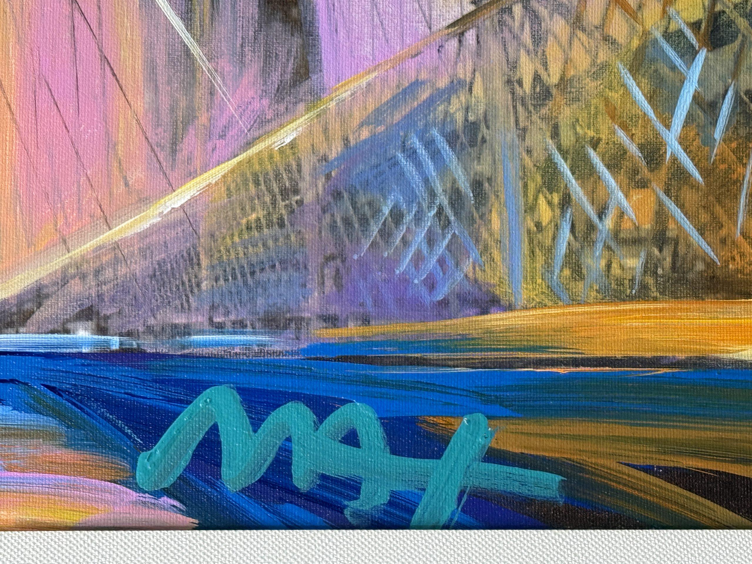 Peter Max "brooklyn Bridge I Ver. I #185" (unique) - Etsy