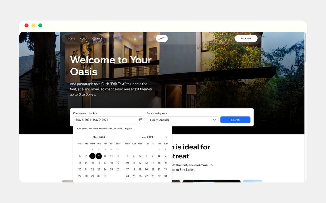 Tempstay (wix Studio Wix Hotel Template) - Etsy
