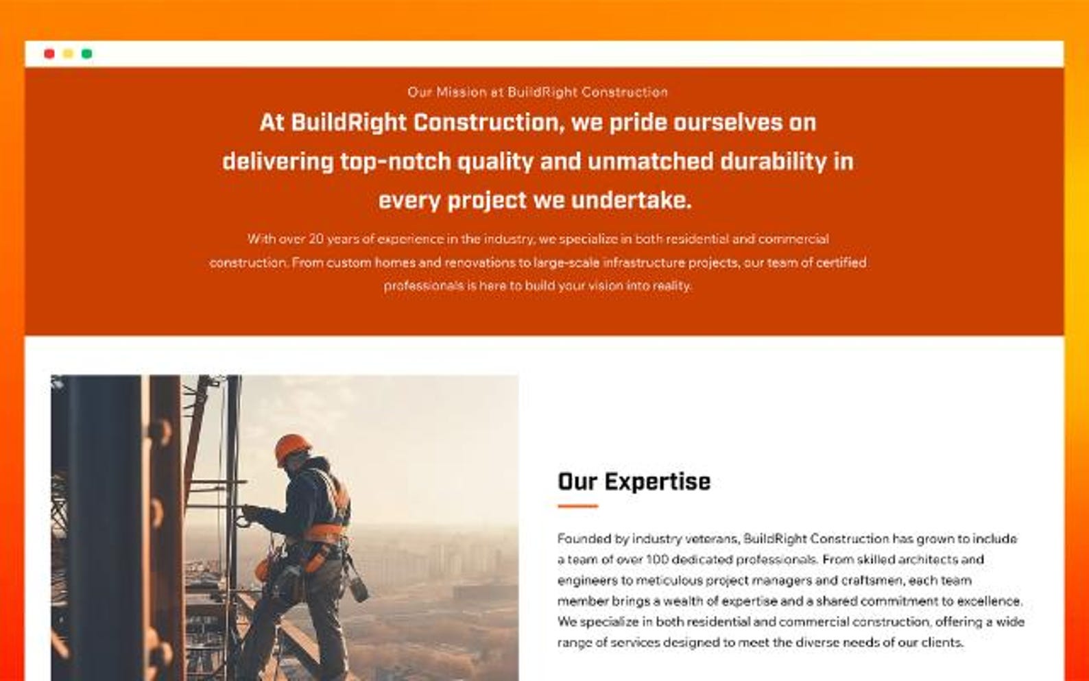 Buildright Construction (wix Studio Construction Template) - Etsy