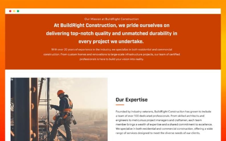 Buildright Construction (wix Studio Construction Template) - Etsy