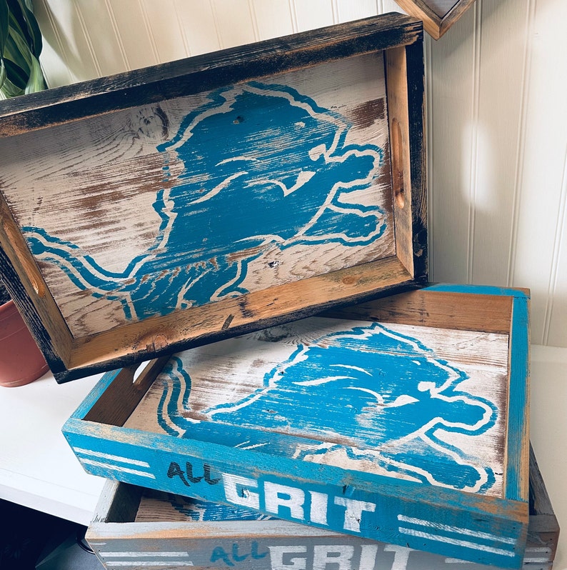 Detroit Lions Team Serving Tray - Etsy