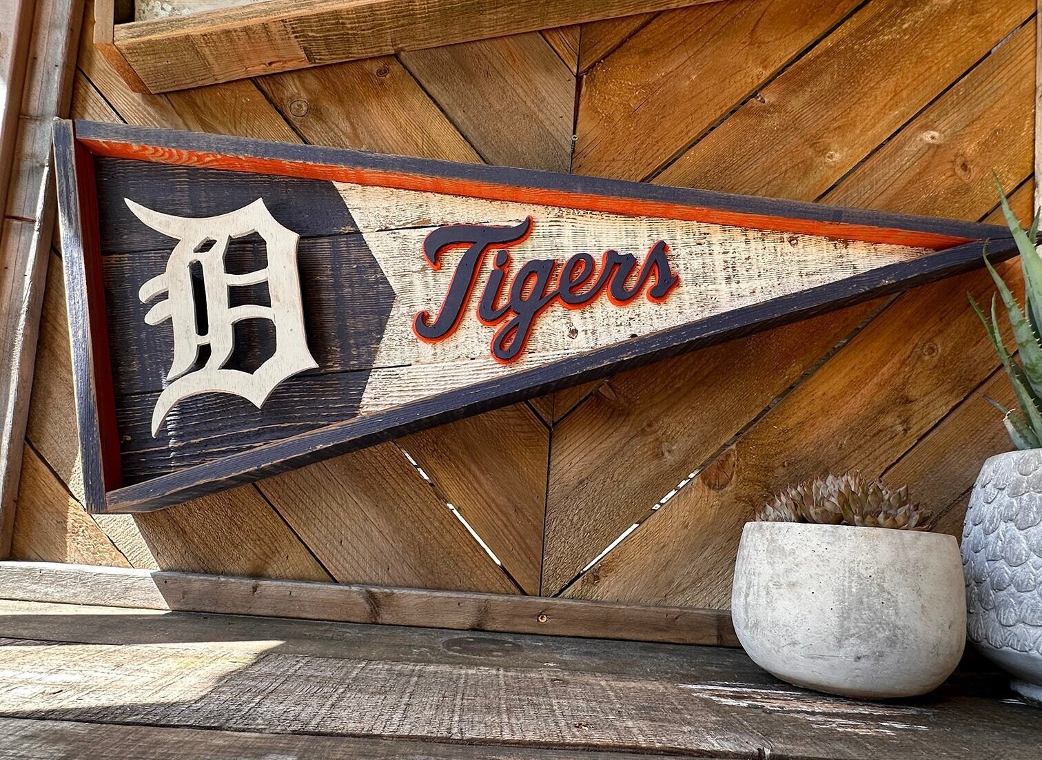 Wooden Team Pennant - Etsy