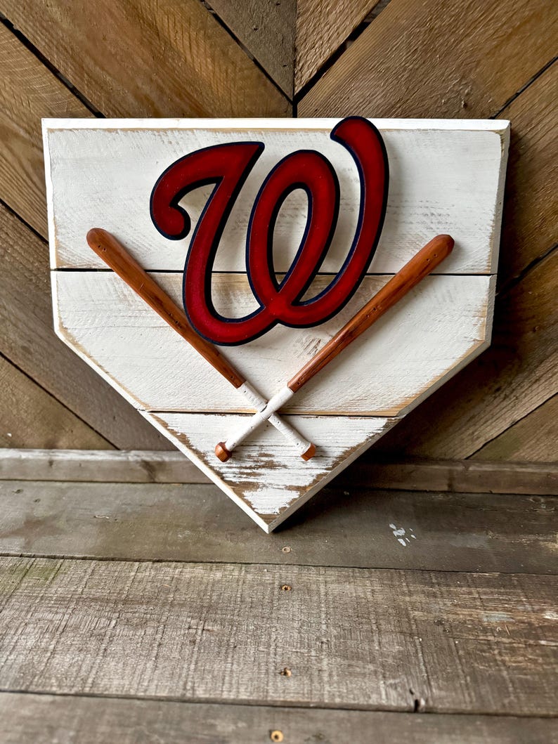 CUSTOM - Home Plate Wooden Sign - Etsy