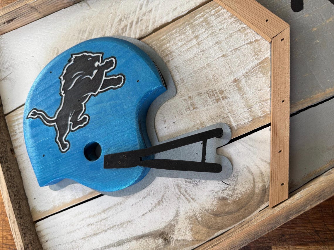 Detroit Lions Wooden Pennant - Etsy