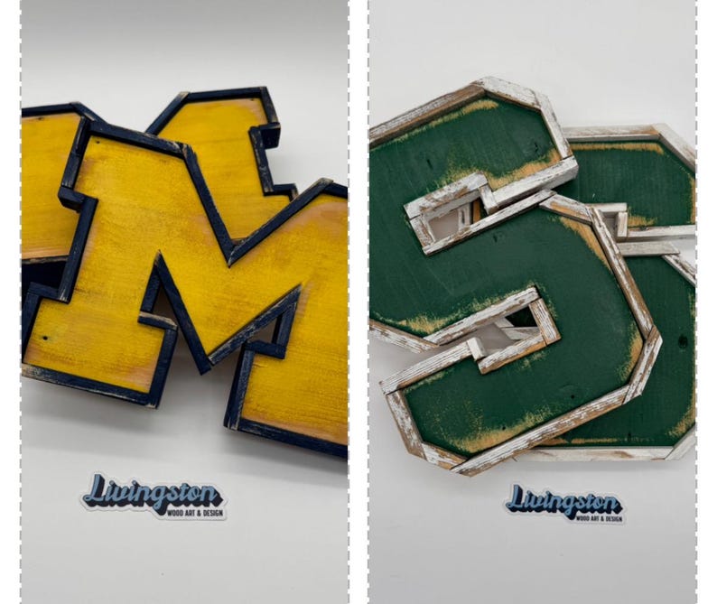 Michigan / Michigan State Logo Wood Art - Etsy