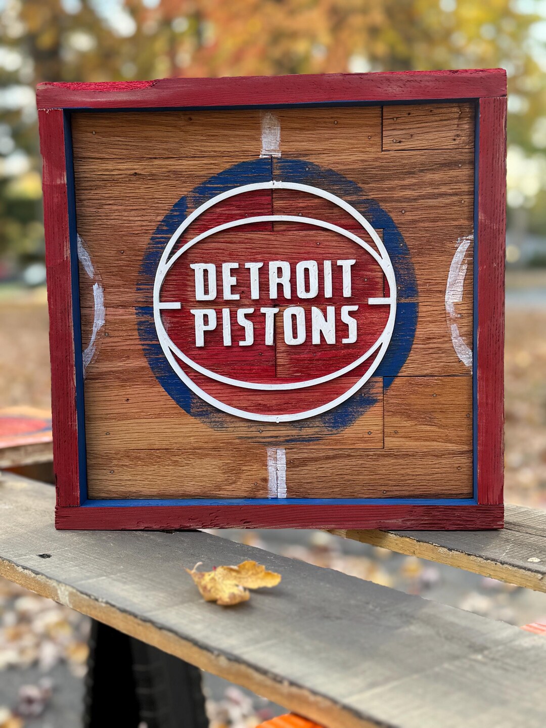 Detroit Pistons Logo Wood Art - Etsy